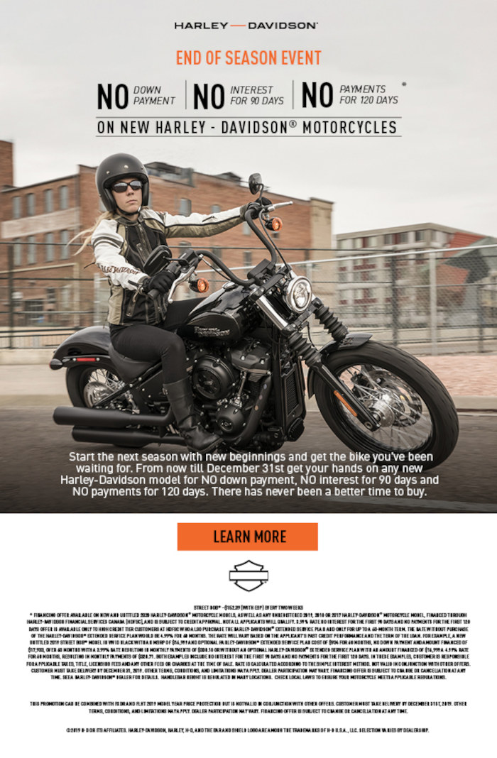 Promo6 | Barrie Harley-Davidson® Ontario